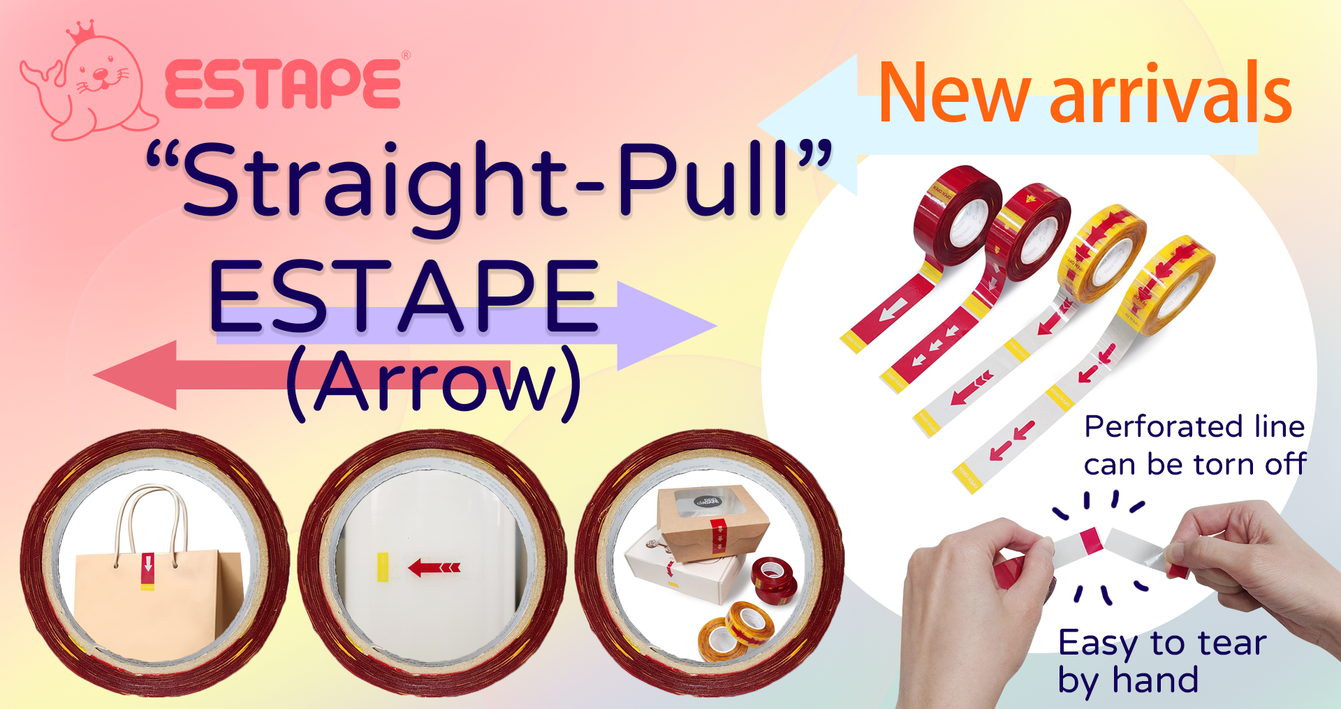 ESTAPE – Stationery, protection film, security tape, double-coated tape ...